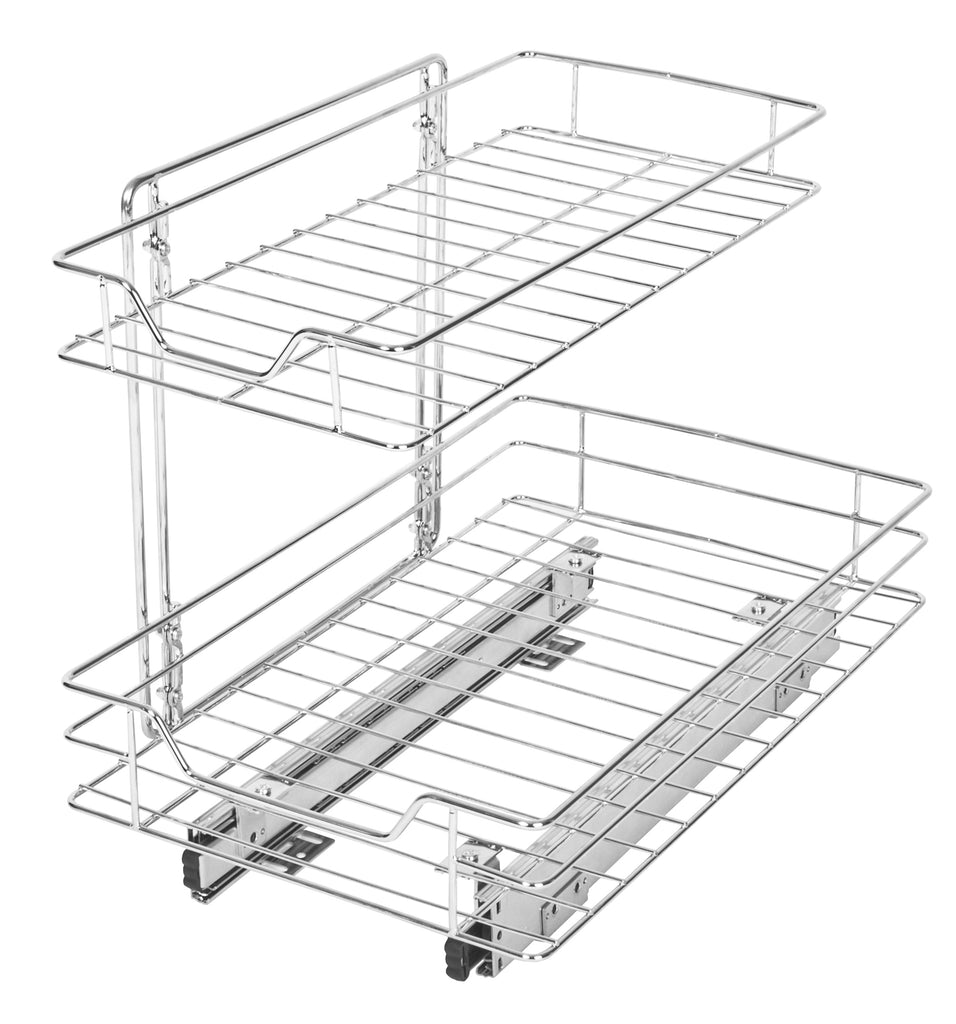 Sliding Pull Out Metal Cabinet Shelf - Multiple Sizes | Smart Design ...