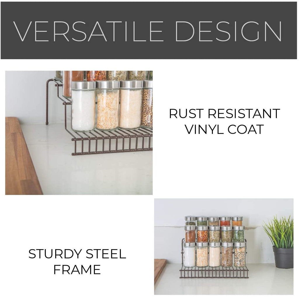 3-Tier Metal Wire Spice Rack | Smart Design® Kitchen