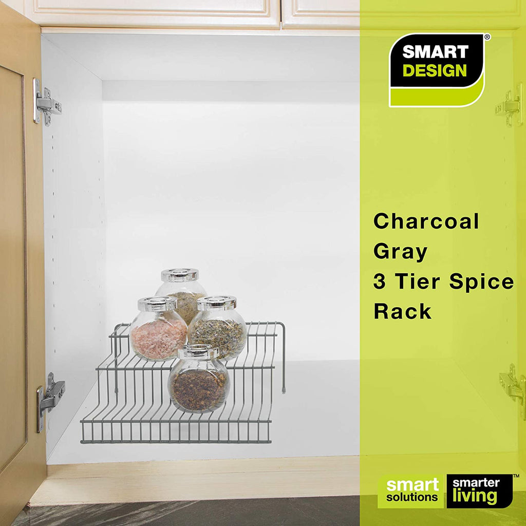 3-Tier Metal Wire Spice Rack | Smart Design® Kitchen