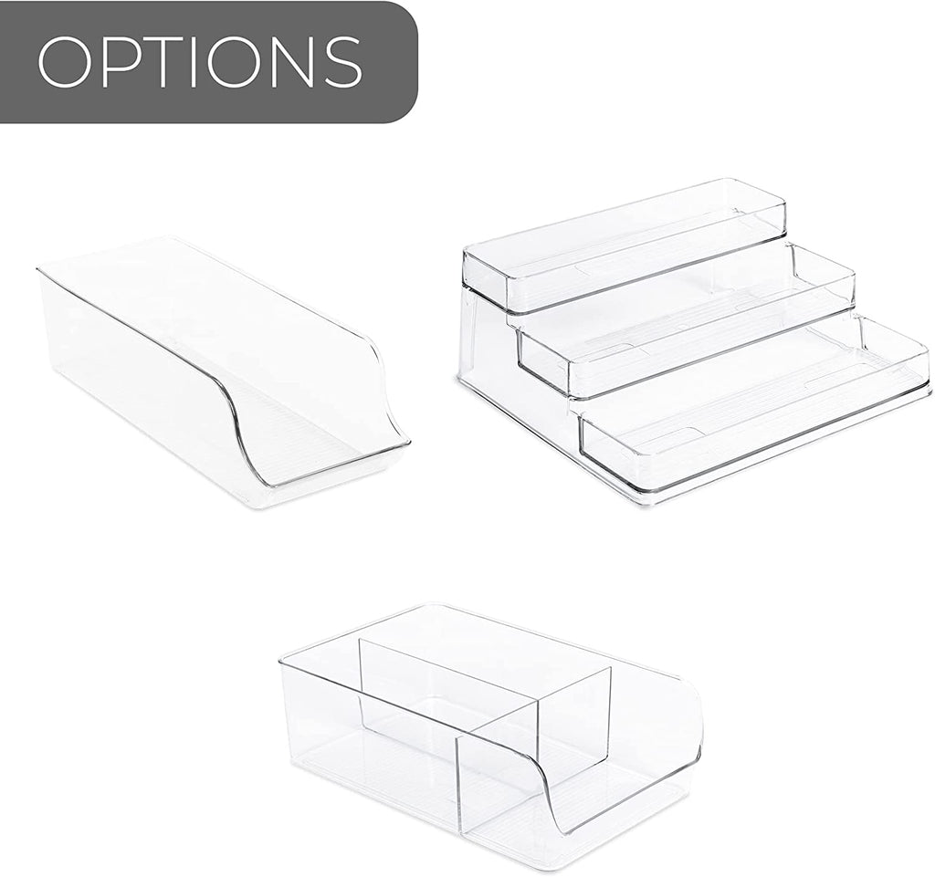 3-Tier Plastic Spice Rack - Clear | Smart Design® Kitchen