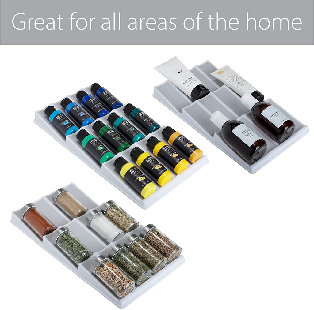 3-Tier Plastic Spice Rack Drawer | Smart Design® Kitchen