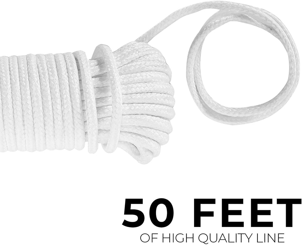 All-Purpose Weather Resistant Clothesline Cord - Cotton Cloth Braided ...