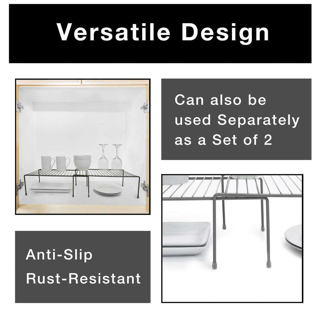 Expandable Cabinet Storage Rack | Smart Design® Kitchen