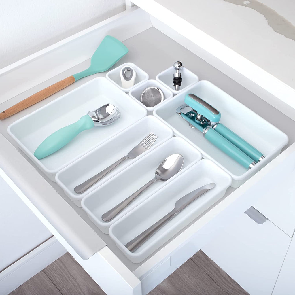 Interlocking Drawer Organizer - 8 Piece Set | Smart Design® Kitchen