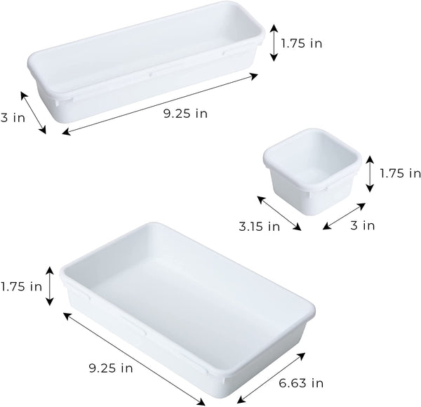 Interlocking Drawer Organizer - 8 Piece Set | Smart Design® Kitchen