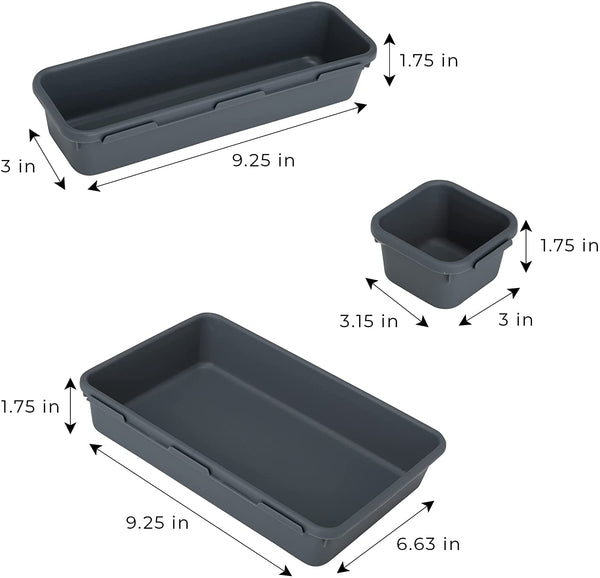 Interlocking Drawer Organizer - 8 Piece Set | Smart Design® Kitchen