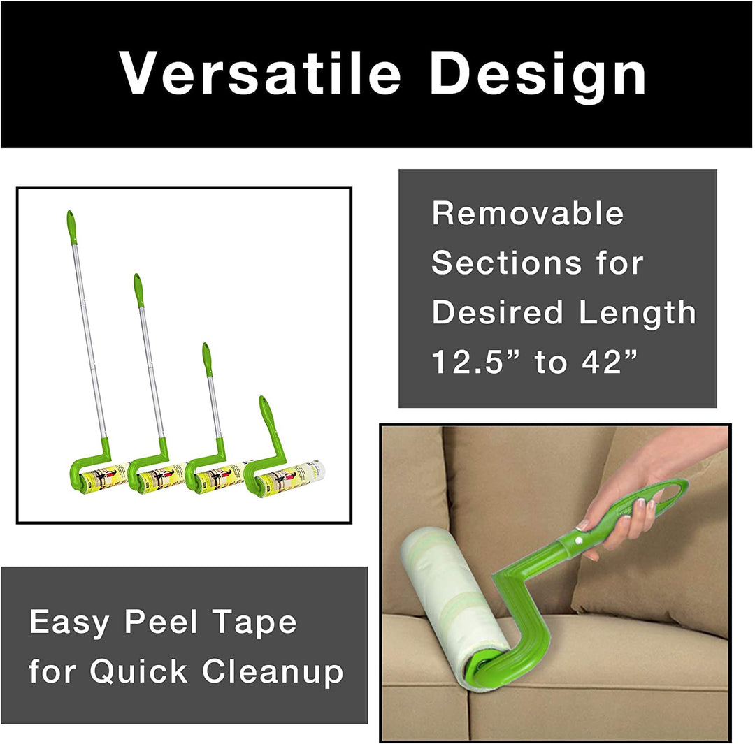 Large Mega Floor Lint Roller with Ergonomic Handle | Smart Design® Laundry