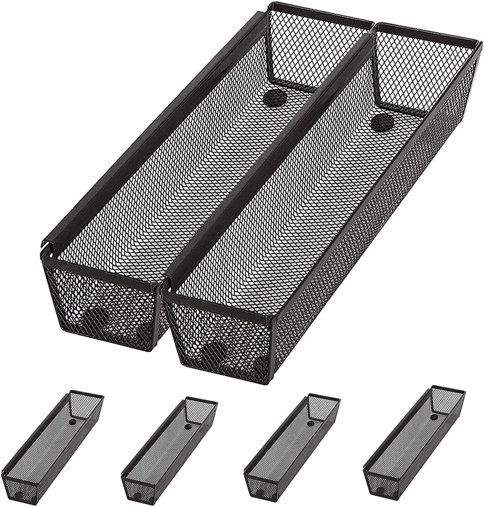Metal Mesh Drawer Organizer - 12 x 3 Inch | Smart Design® Kitchen