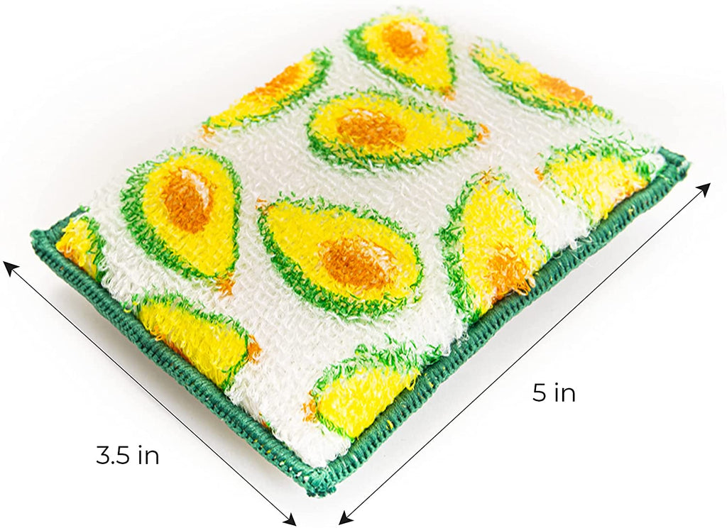Non-Scratch Scrub Sponge with Bamboo Odorless Rayon Fiber | Smart ...