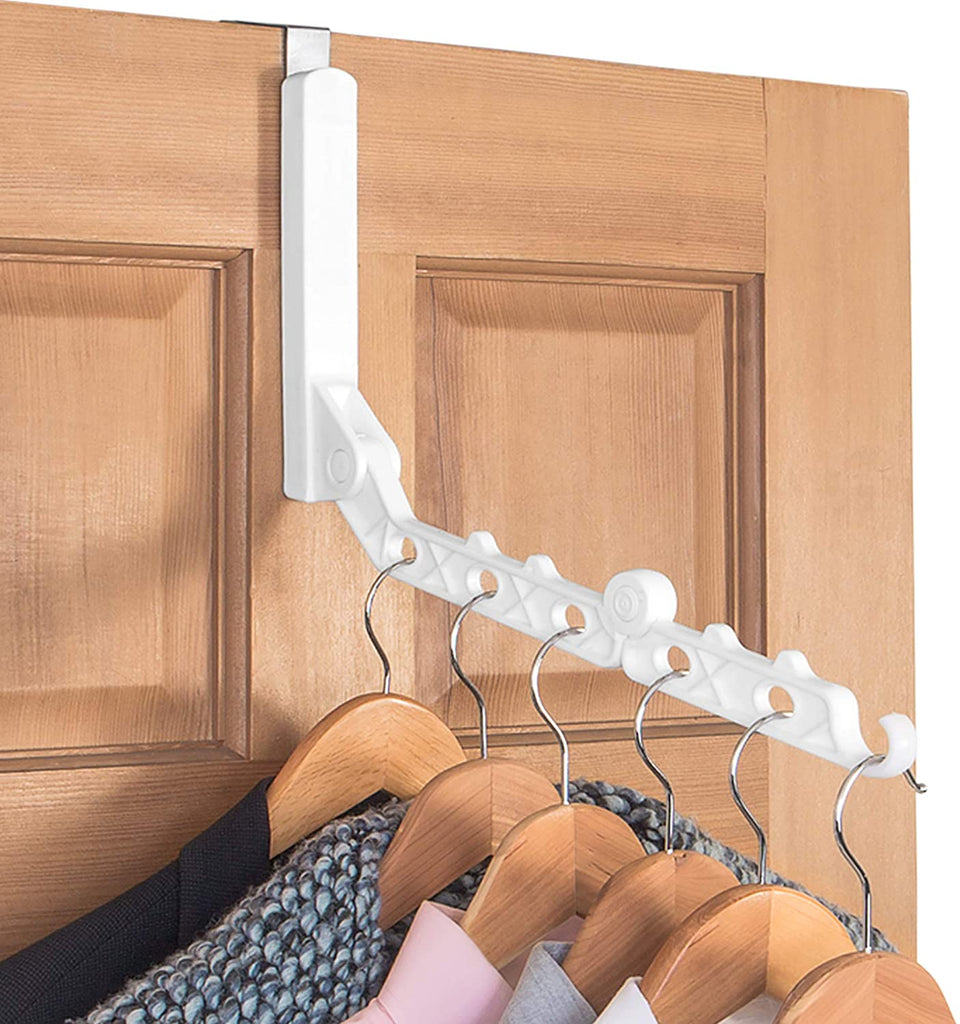 Over-The-Door Hanger Hooks with Expandable Arm | Smart Design® Laundry