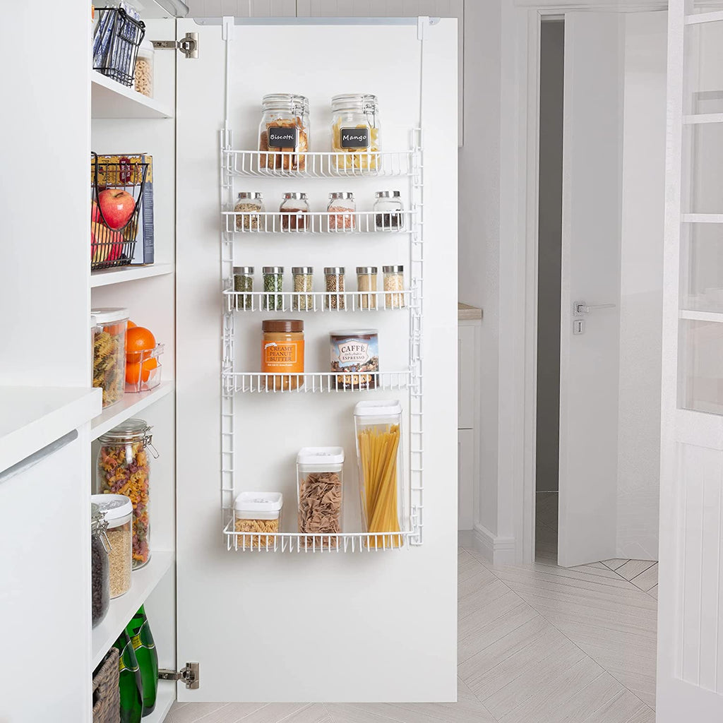 Over-The-Door Metal Wire Pantry Organizer Rack | Smart Design® Kitchen