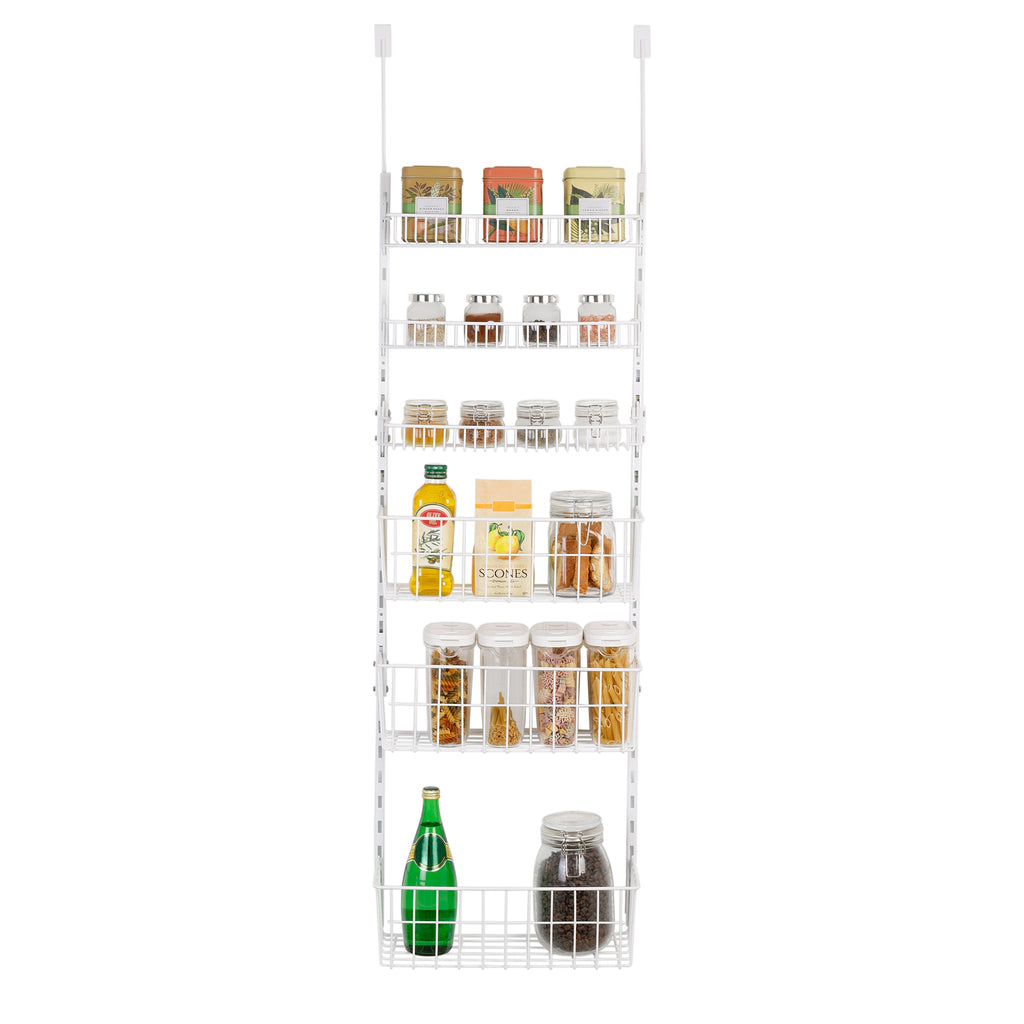 Over-The-Door Metal Wire Pantry Organizer Rack | Smart Design® Kitchen