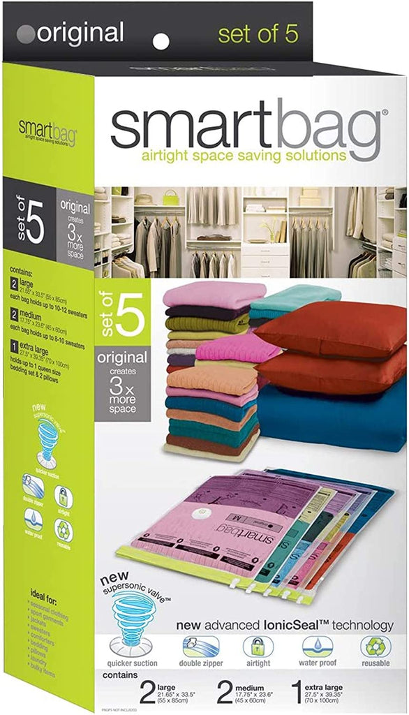 SmartBag Instant Space Saver Storage - 5 Combo Flat | Smart Design ...