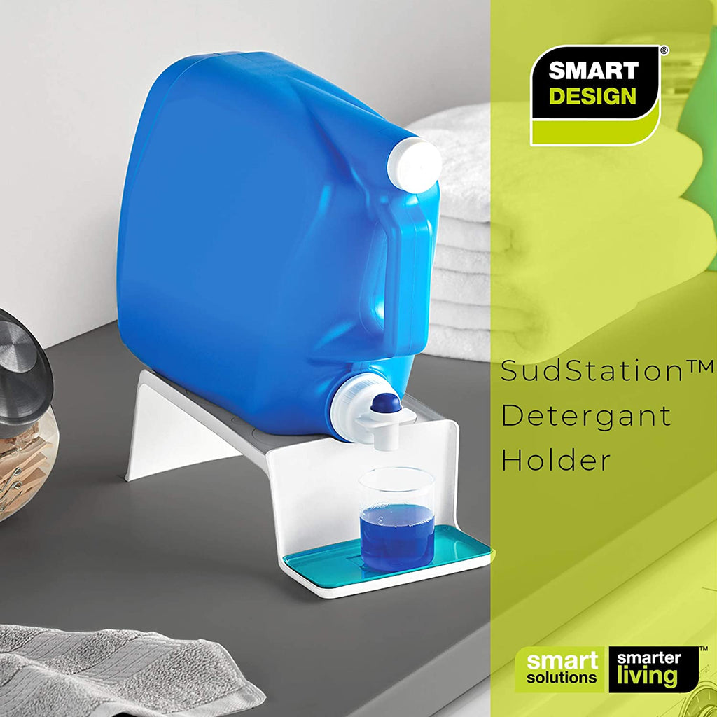 Sud Station - Angled Laundry Detergent Organizer - White | Smart Design ...